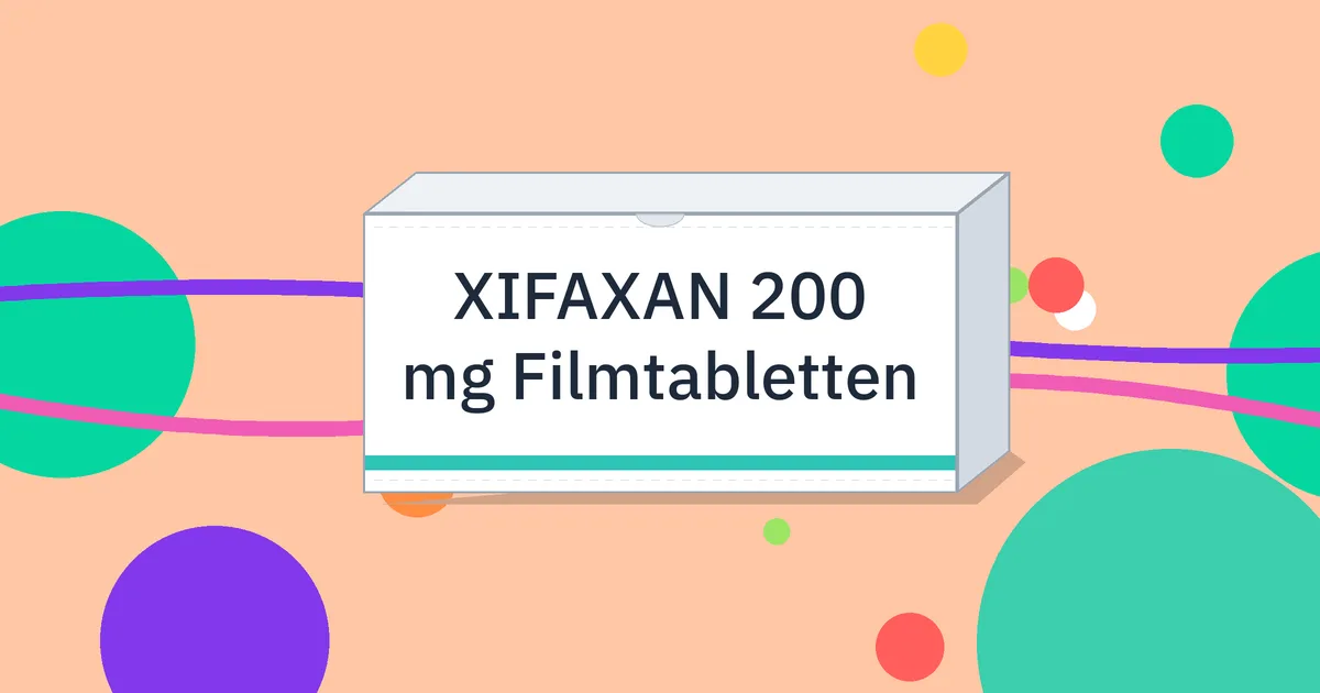 Symbolbild: Packung mit der Aufschrift XIFAXAN 200 mg Filmtabletten (PZN 09391338) – Verfügbarkeit und Bezug in Apotheken in Frankfurt am Main