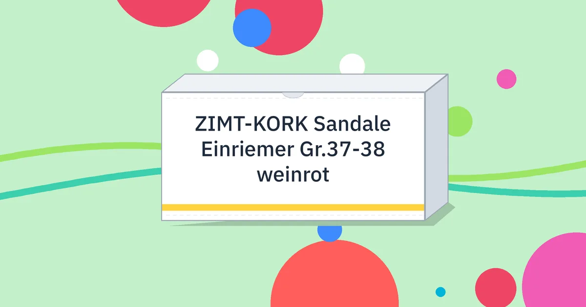 Symbolbild: Packung mit der Aufschrift ZIMT-KORK Sandale Einriemer Gr.37-38 weinrot (PZN 19728796) – Verfügbarkeit und Bezug in Apotheken in Frankfurt am Main