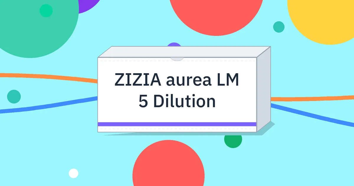 Symbolbild: Packung mit der Aufschrift ZIZIA aurea LM 5 Dilution (PZN 13303392) – Verfügbarkeit und Bezug in Apotheken in Frankfurt am Main
