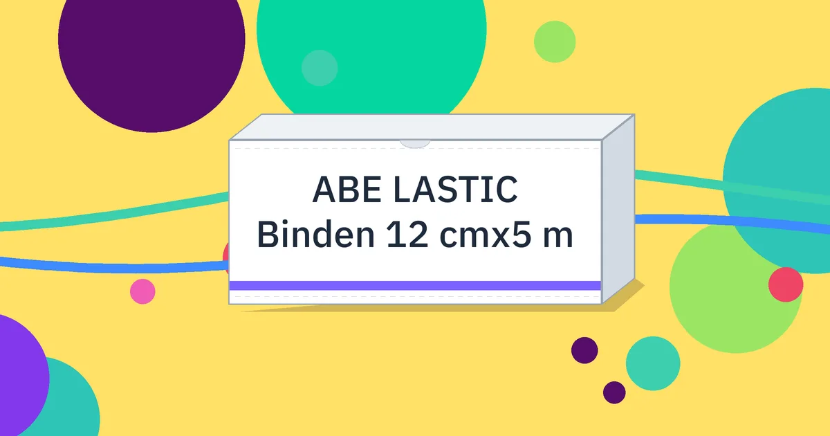 Symbolbild: Packung mit der Aufschrift ABE LASTIC Binden 12 cmx5 m (PZN 02423213) – Verfügbarkeit und Bezug in Apotheken in Frankfurt am Main