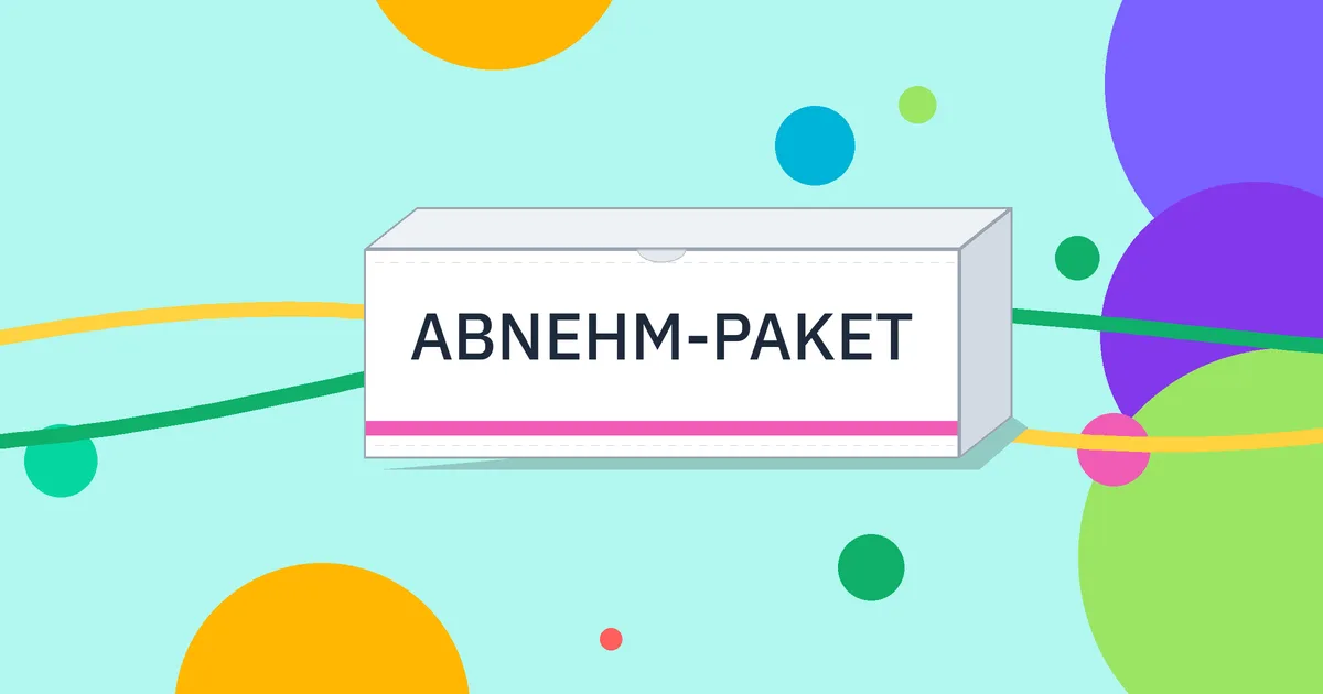 Symbolbild: Packung mit der Aufschrift ABNEHM-PAKET (PZN 20642290) – Verfügbarkeit und Bezug in Apotheken in Frankfurt am Main