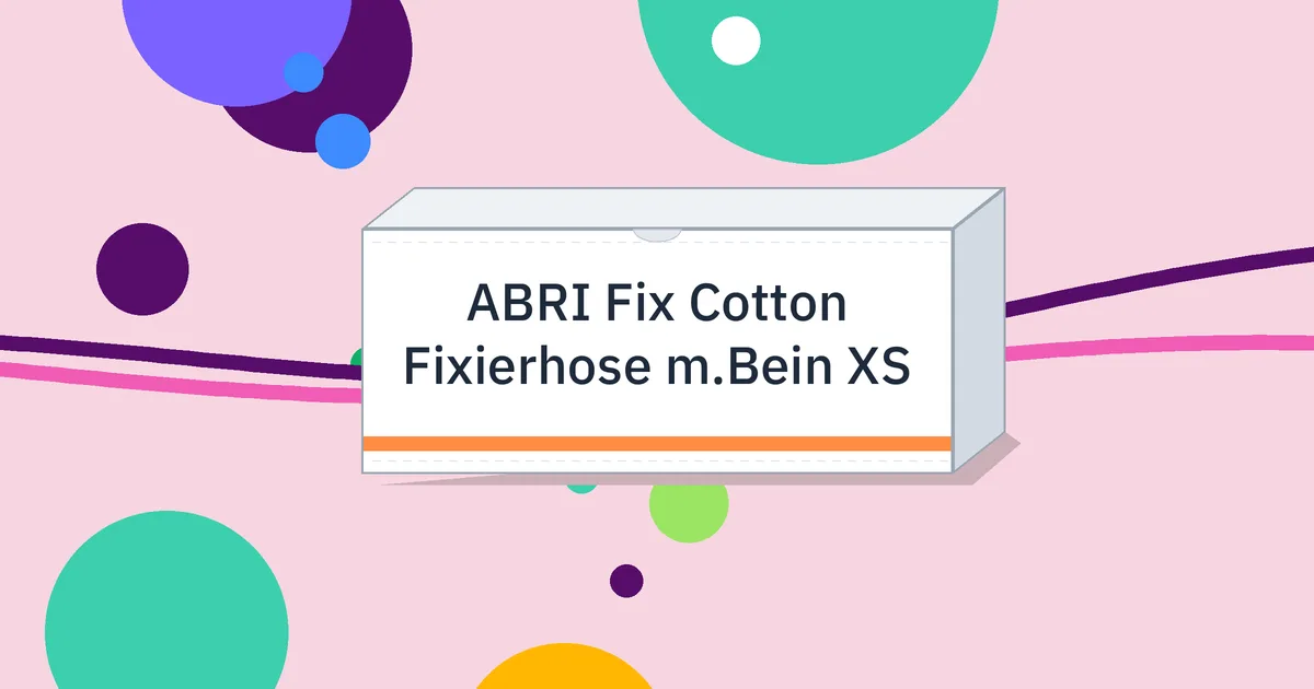 Symbolbild: Packung mit der Aufschrift ABRI Fix Cotton Fixierhose m.Bein XS (PZN 12502209) – Verfügbarkeit und Bezug in Apotheken in Frankfurt am Main