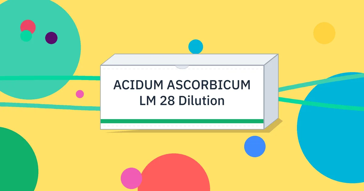 Symbolbild: Packung mit der Aufschrift ACIDUM ASCORBICUM LM 28 Dilution (PZN 13269229) – Verfügbarkeit und Bezug in Apotheken in Frankfurt am Main