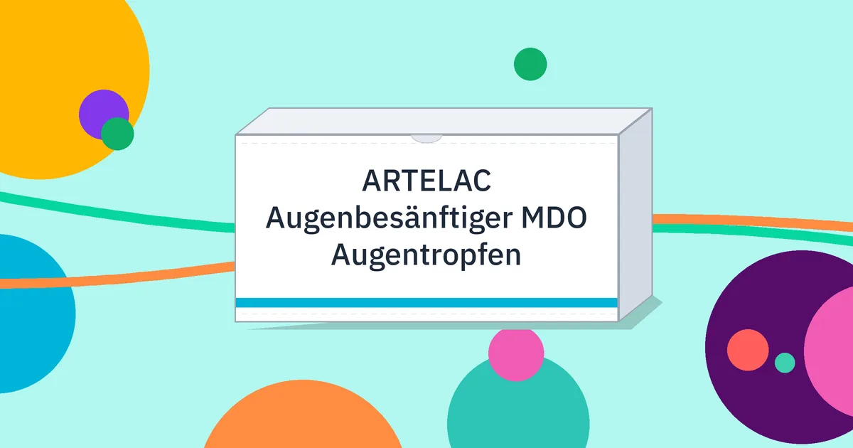 Symbolbild: Packung mit der Aufschrift ARTELAC Augenbesänftiger MDO Augentropfen (PZN 19147065) – Verfügbarkeit und Bezug in Apotheken in Frankfurt am Main