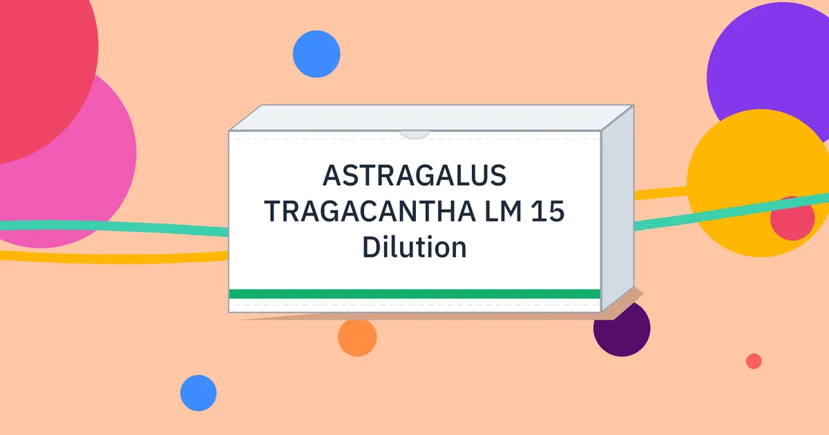 Symbolbild: Packung mit der Aufschrift ASTRAGALUS TRAGACANTHA LM 15 Dilution (PZN 13404905) – Verfügbarkeit und Bezug in Apotheken in Frankfurt am Main