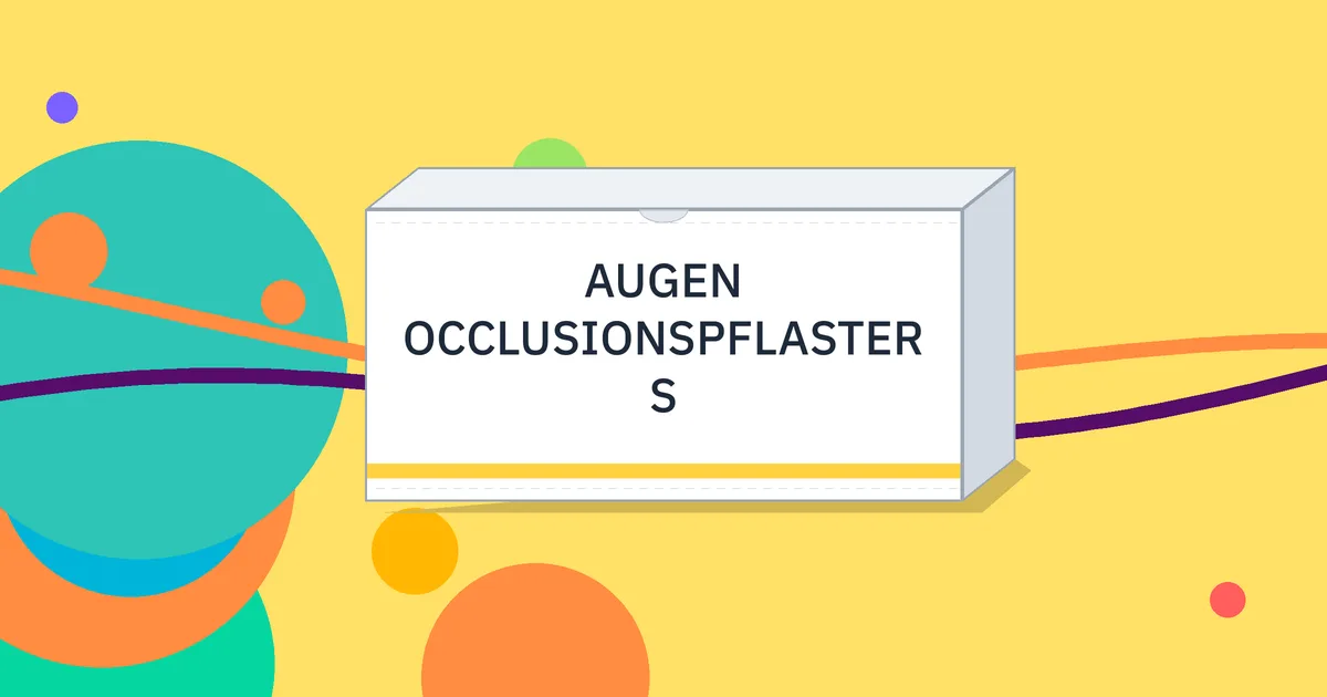 Symbolbild: Packung mit der Aufschrift AUGEN OCCLUSIONSPFLASTER S (PZN 17622711) – Verfügbarkeit und Bezug in Apotheken in Frankfurt am Main