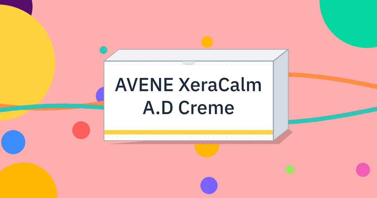 Symbolbild: Packung mit der Aufschrift AVENE XeraCalm A.D Creme (PZN 13883722) – Verfügbarkeit und Bezug in Apotheken in Frankfurt am Main