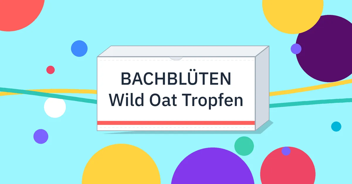 Symbolbild: Packung mit der Aufschrift BACHBLÜTEN Wild Oat Tropfen (PZN 08737792) – Verfügbarkeit und Bezug in Apotheken in Frankfurt am Main