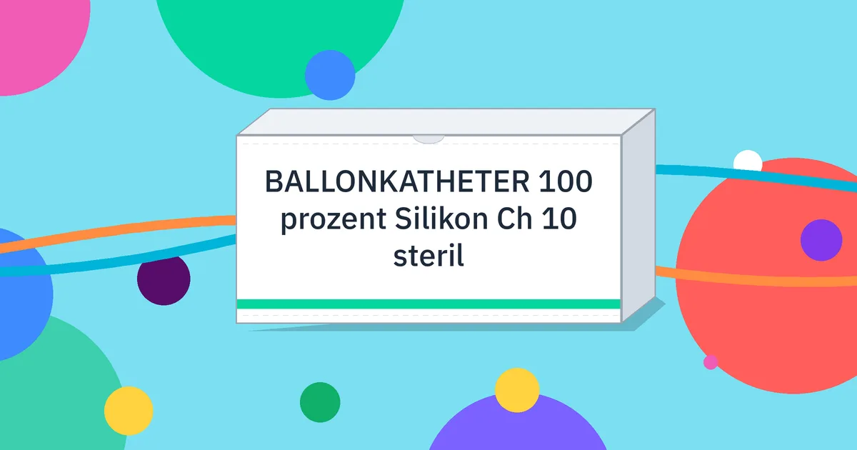 Symbolbild: Packung mit der Aufschrift BALLONKATHETER 100 prozent Silikon Ch 10 steril (PZN 14033776) – Verfügbarkeit und Bezug in Apotheken in Frankfurt am Main