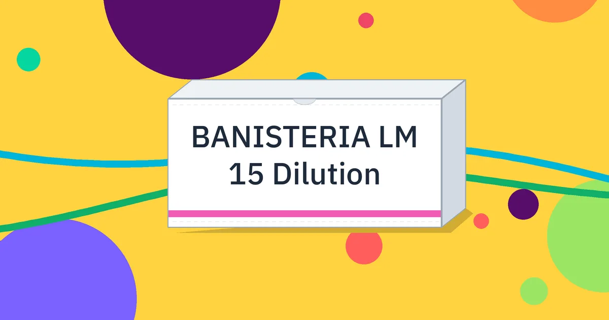 Symbolbild: Packung mit der Aufschrift BANISTERIA LM 15 Dilution (PZN 13375730) – Verfügbarkeit und Bezug in Apotheken in Frankfurt am Main