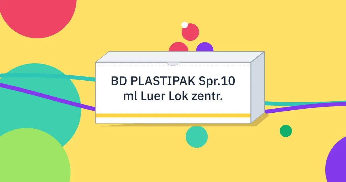Symbolbild: Packung mit der Aufschrift BD PLASTIPAK Spr.10 ml Luer Lok zentr. (PZN 19194343) – Verfügbarkeit und Bezug in Apotheken in Frankfurt am Main