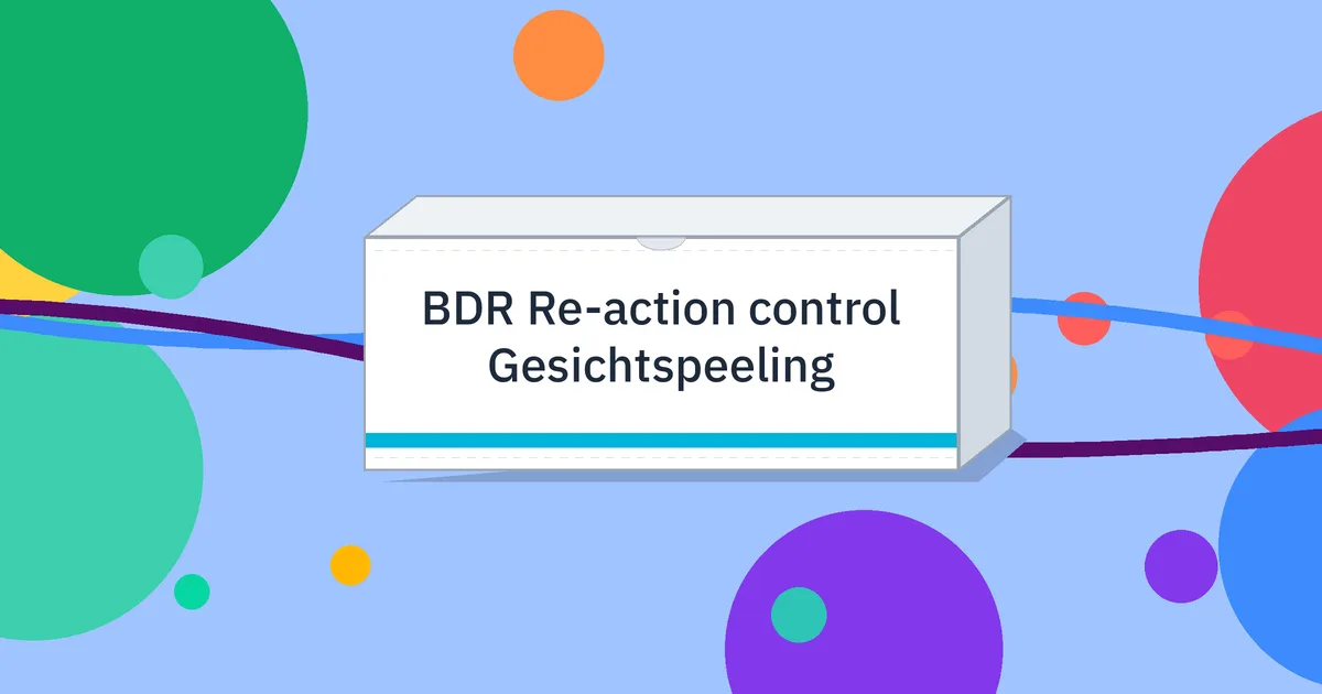 Symbolbild: Packung mit der Aufschrift BDR Re-action control Gesichtspeeling (PZN 19222890) – Verfügbarkeit und Bezug in Apotheken in Frankfurt am Main
