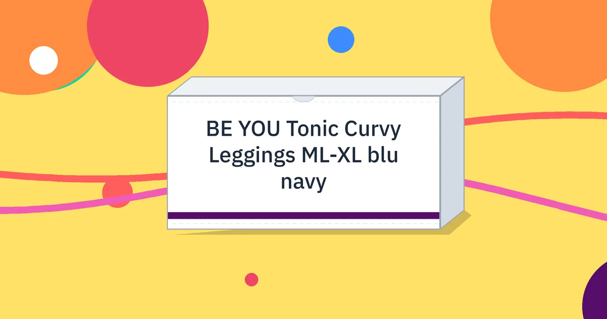 Symbolbild: Packung mit der Aufschrift BE YOU Tonic Curvy Leggings ML-XL blu navy (PZN 20376641) – Verfügbarkeit und Bezug in Apotheken in Frankfurt am Main