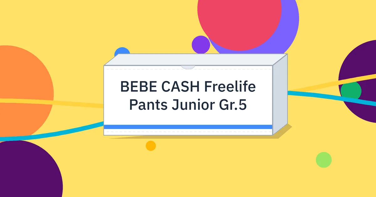Symbolbild: Packung mit der Aufschrift BEBE CASH Freelife Pants Junior Gr.5 (PZN 18377018) – Verfügbarkeit und Bezug in Apotheken in Frankfurt am Main