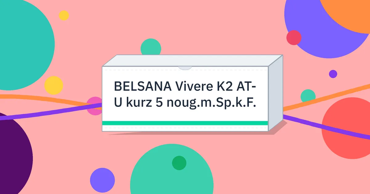 Symbolbild: Packung mit der Aufschrift BELSANA Vivere K2 AT-U kurz 5 noug.m.Sp.k.F. (PZN 08539342) – Verfügbarkeit und Bezug in Apotheken in Frankfurt am Main