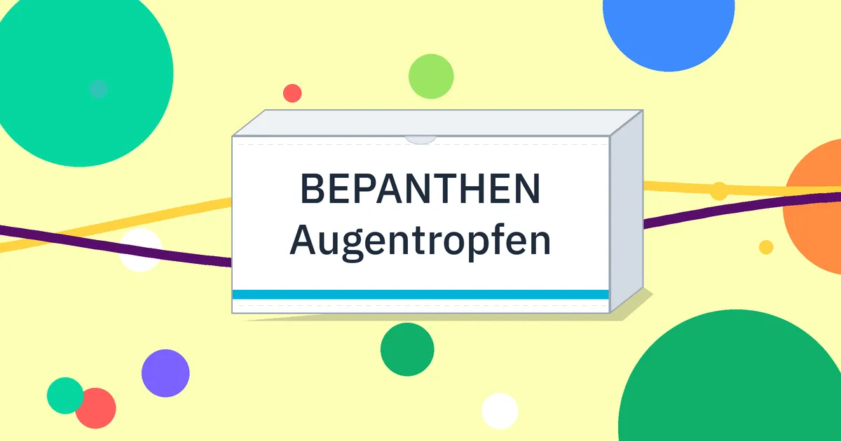 Symbolbild: Packung mit der Aufschrift BEPANTHEN Augentropfen (PZN 10394879) – Verfügbarkeit und Bezug in Apotheken in Frankfurt am Main