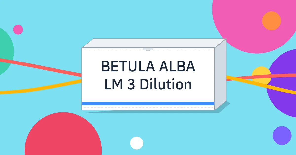 Symbolbild: Packung mit der Aufschrift BETULA ALBA LM 3 Dilution (PZN 12793690) – Verfügbarkeit und Bezug in Apotheken in Frankfurt am Main