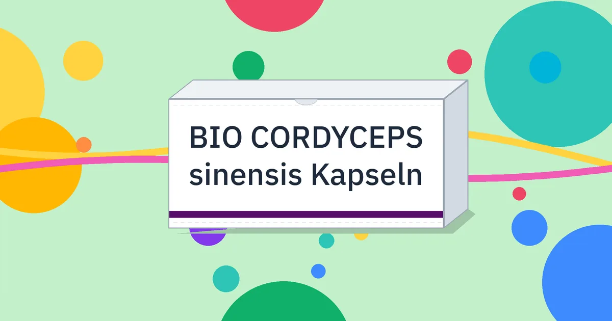 Symbolbild: Packung mit der Aufschrift BIO CORDYCEPS sinensis Kapseln (PZN 18789092) – Verfügbarkeit und Bezug in Apotheken in Frankfurt am Main