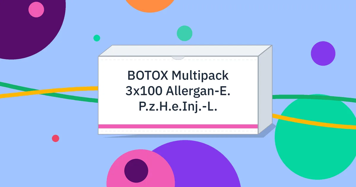 Symbolbild: Packung mit der Aufschrift BOTOX Multipack 3x100 Allergan-E. P.z.H.e.Inj.-L. (PZN 10552717) – Verfügbarkeit und Bezug in Apotheken in Frankfurt am Main
