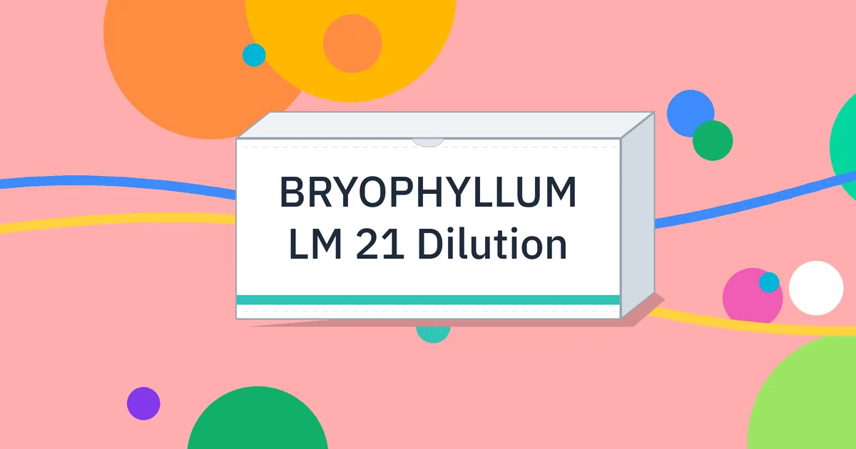 Symbolbild: Packung mit der Aufschrift BRYOPHYLLUM LM 21 Dilution (PZN 13397588) – Verfügbarkeit und Bezug in Apotheken in Frankfurt am Main