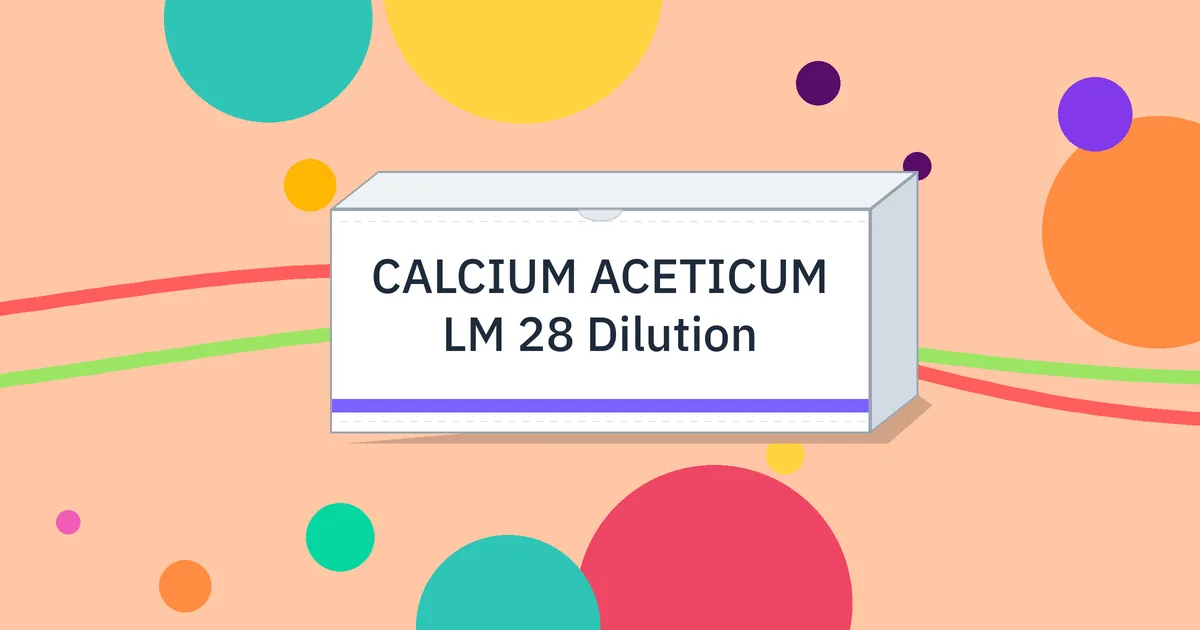 Symbolbild: Packung mit der Aufschrift CALCIUM ACETICUM LM 28 Dilution (PZN 13405968) – Verfügbarkeit und Bezug in Apotheken in Frankfurt am Main