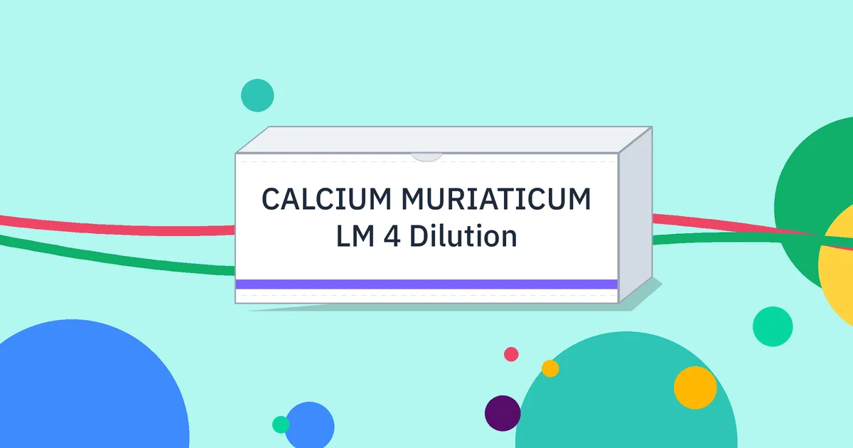Symbolbild: Packung mit der Aufschrift CALCIUM MURIATICUM LM 4 Dilution (PZN 13409185) – Verfügbarkeit und Bezug in Apotheken in Frankfurt am Main