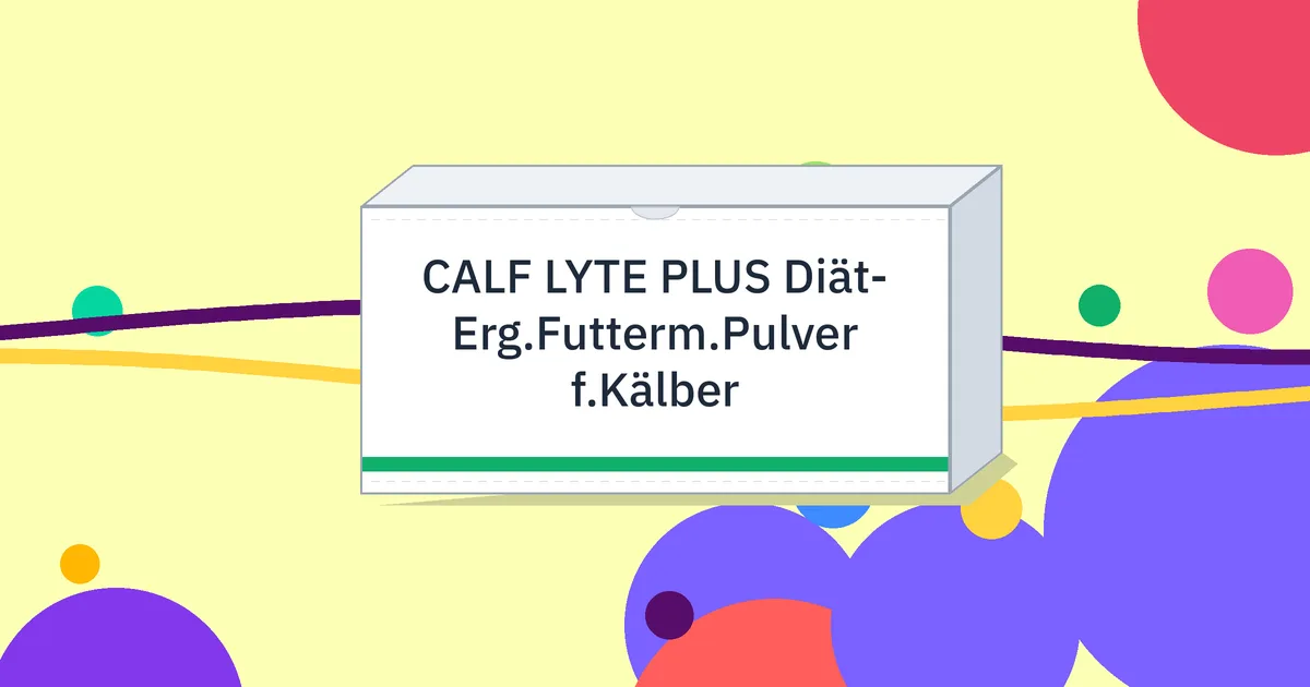 Symbolbild: Packung mit der Aufschrift CALF LYTE PLUS Diät-Erg.Futterm.Pulver f.Kälber (PZN 16361214) – Verfügbarkeit und Bezug in Apotheken in Frankfurt am Main