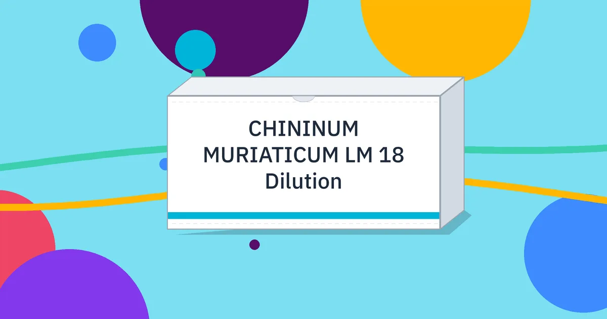 Symbolbild: Packung mit der Aufschrift CHININUM MURIATICUM LM 18 Dilution (PZN 12815204) – Verfügbarkeit und Bezug in Apotheken in Frankfurt am Main