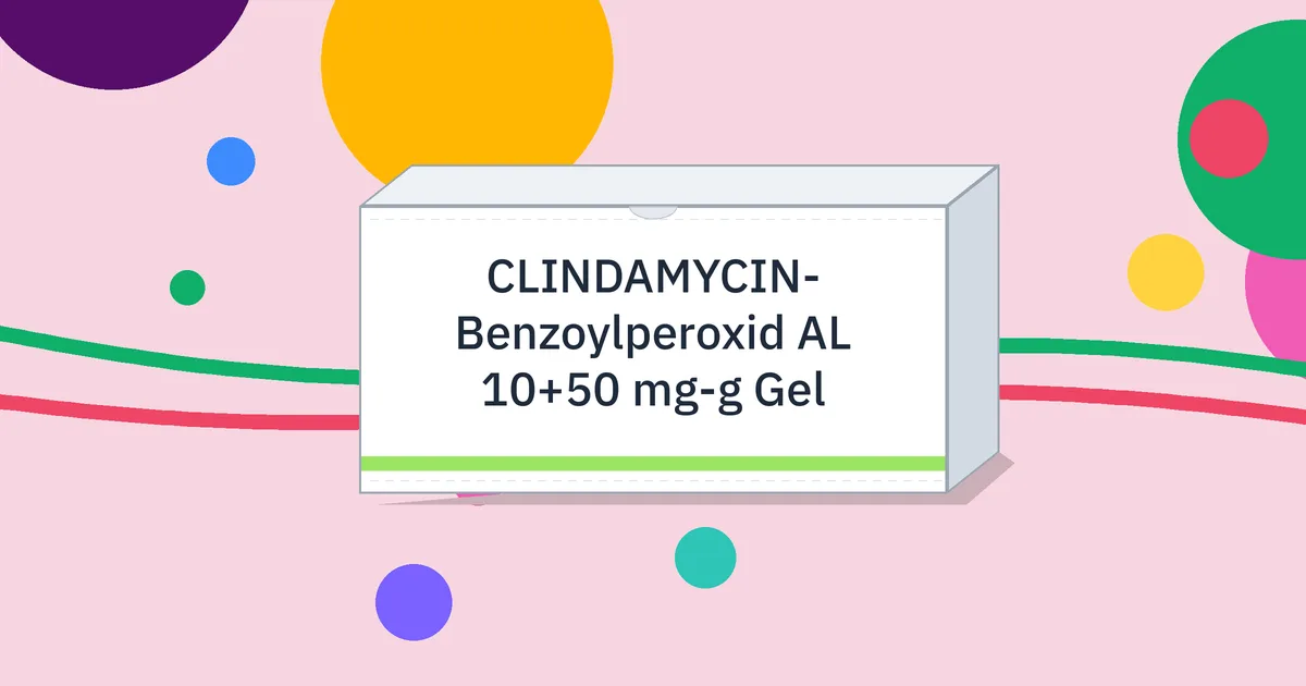 Symbolbild: Packung mit der Aufschrift CLINDAMYCIN-Benzoylperoxid AL 10+50 mg-g Gel (PZN 18297650) – Verfügbarkeit und Bezug in Apotheken in Frankfurt am Main