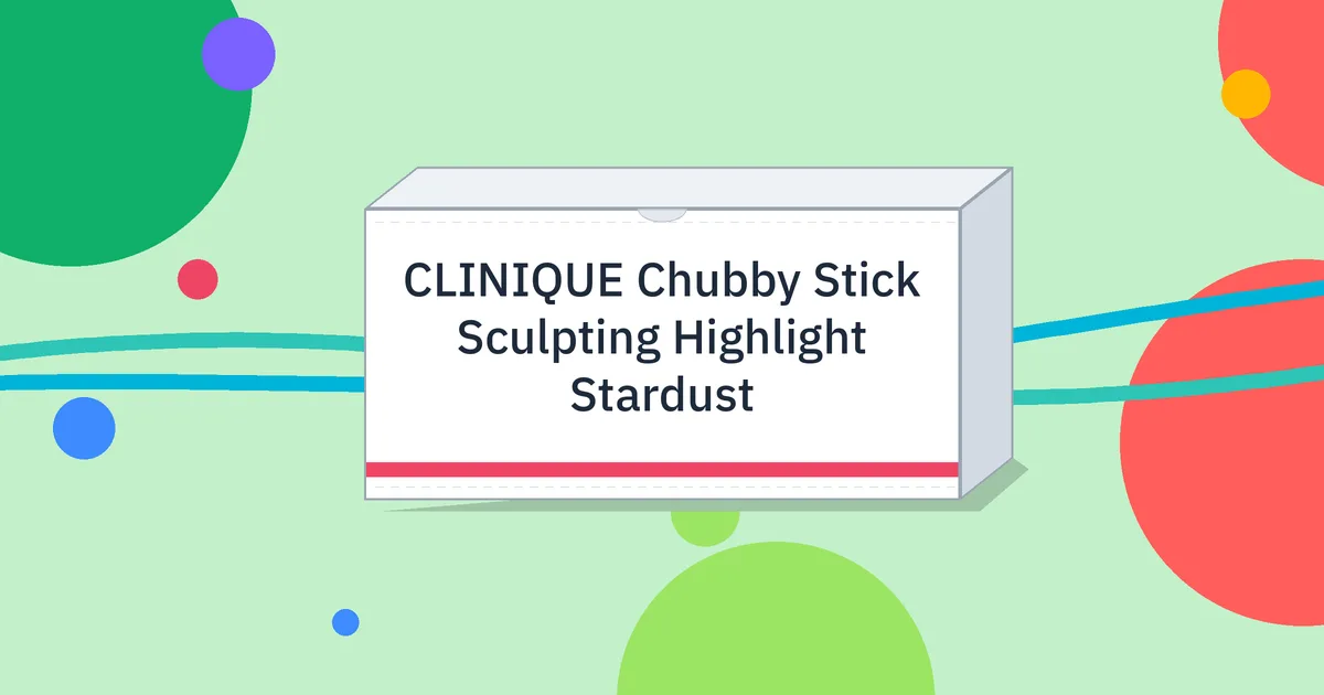 Symbolbild: Packung mit der Aufschrift CLINIQUE Chubby Stick Sculpting Highlight Stardust (PZN 20303814) – Verfügbarkeit und Bezug in Apotheken in Frankfurt am Main
