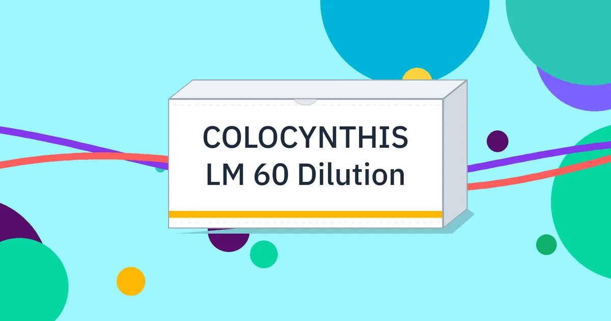 Symbolbild: Packung mit der Aufschrift COLOCYNTHIS LM 60 Dilution (PZN 12832875) – Verfügbarkeit und Bezug in Apotheken in Frankfurt am Main