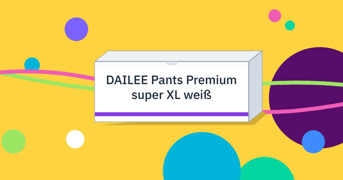 Symbolbild: Packung mit der Aufschrift DAILEE Pants Premium super XL weiß (PZN 18114589) – Verfügbarkeit und Bezug in Apotheken in Frankfurt am Main