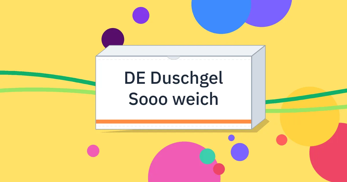 Symbolbild: Packung mit der Aufschrift DE Duschgel Sooo weich (PZN 18798754) – Verfügbarkeit und Bezug in Apotheken in Frankfurt am Main