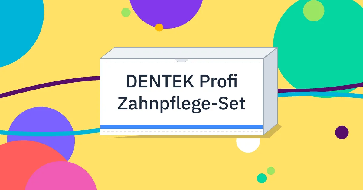 Symbolbild: Packung mit der Aufschrift DENTEK Profi Zahnpflege-Set (PZN 14028054) – Verfügbarkeit und Bezug in Apotheken in Frankfurt am Main