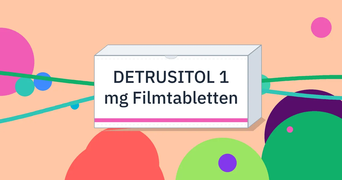 Symbolbild: Packung mit der Aufschrift DETRUSITOL 1 mg Filmtabletten (PZN 08922489) – Verfügbarkeit und Bezug in Apotheken in Frankfurt am Main