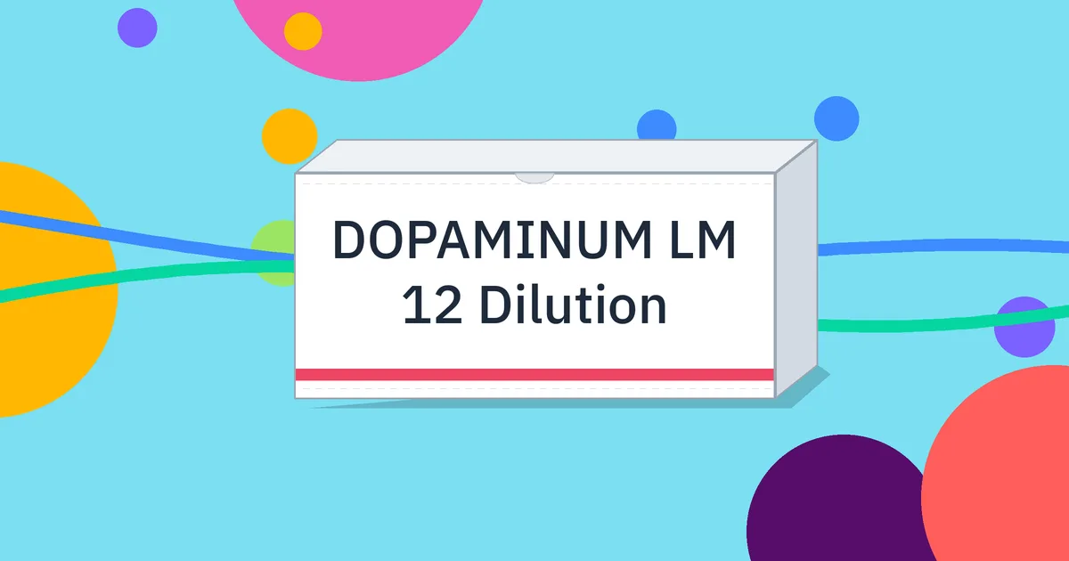 Symbolbild: Packung mit der Aufschrift DOPAMINUM LM 12 Dilution (PZN 12842661) – Verfügbarkeit und Bezug in Apotheken in Frankfurt am Main