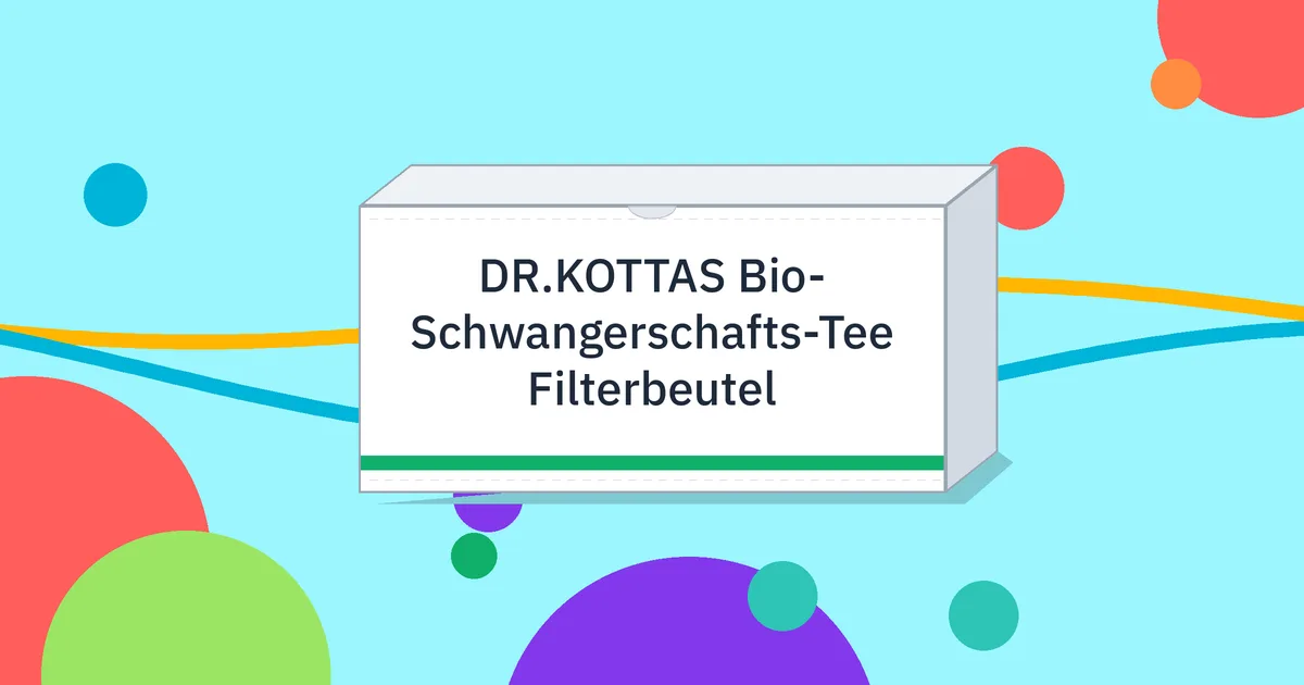 Symbolbild: Packung mit der Aufschrift DR.KOTTAS Bio-Schwangerschafts-Tee Filterbeutel (PZN 12608712) – Verfügbarkeit und Bezug in Apotheken in Frankfurt am Main