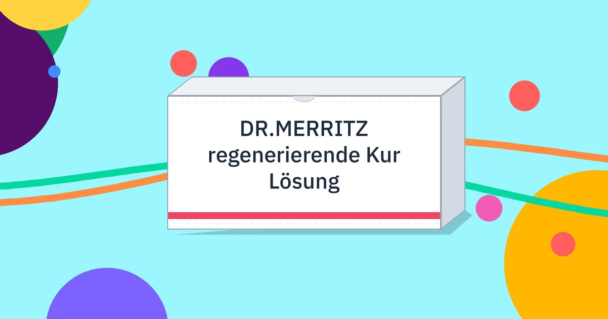 Symbolbild: Packung mit der Aufschrift DR.MERRITZ regenerierende Kur Lösung (PZN 20082566) – Verfügbarkeit und Bezug in Apotheken in Frankfurt am Main
