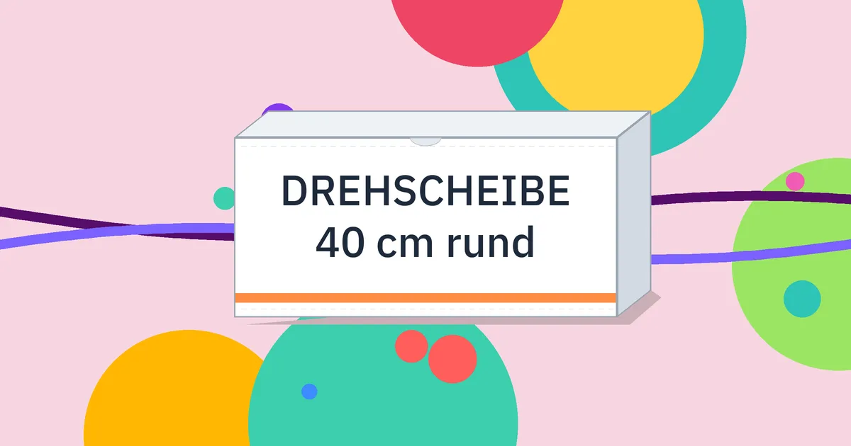 Symbolbild: Packung mit der Aufschrift DREHSCHEIBE 40 cm rund (PZN 10075619) – Verfügbarkeit und Bezug in Apotheken in Frankfurt am Main