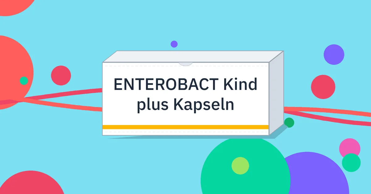 Symbolbild: Packung mit der Aufschrift ENTEROBACT Kind plus Kapseln (PZN 15204352) – Verfügbarkeit und Bezug in Apotheken in Frankfurt am Main