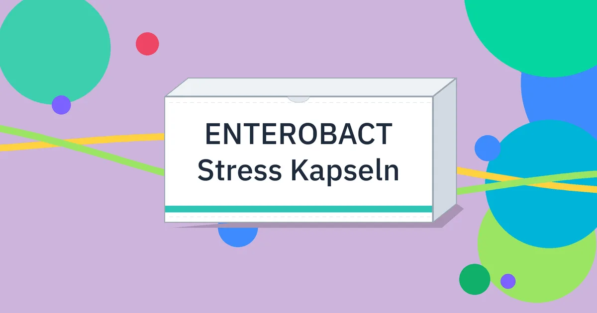 Symbolbild: Packung mit der Aufschrift ENTEROBACT Stress Kapseln (PZN 13969174) – Verfügbarkeit und Bezug in Apotheken in Frankfurt am Main