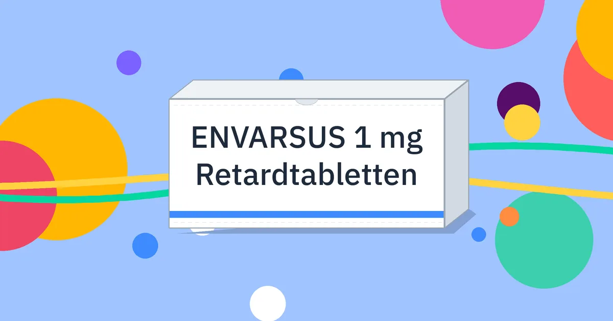Symbolbild: Packung mit der Aufschrift ENVARSUS 1 mg Retardtabletten (PZN 13839715) – Verfügbarkeit und Bezug in Apotheken in Frankfurt am Main