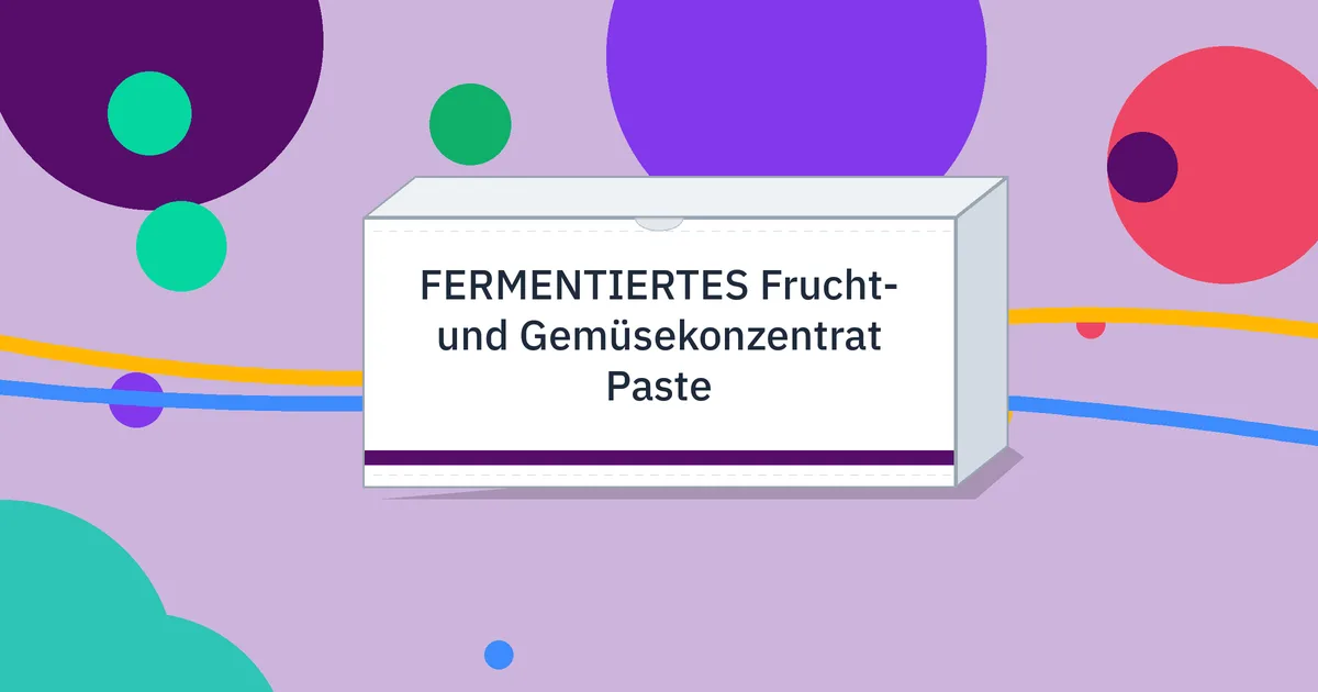 Symbolbild: Packung mit der Aufschrift FERMENTIERTES Frucht- und Gemüsekonzentrat Paste (PZN 00173700) – Verfügbarkeit und Bezug in Apotheken in Frankfurt am Main