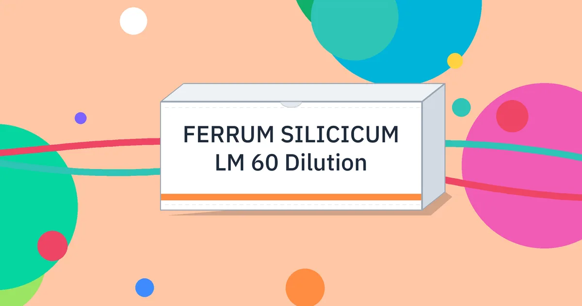 Symbolbild: Packung mit der Aufschrift FERRUM SILICICUM LM 60 Dilution (PZN 12853297) – Verfügbarkeit und Bezug in Apotheken in Frankfurt am Main