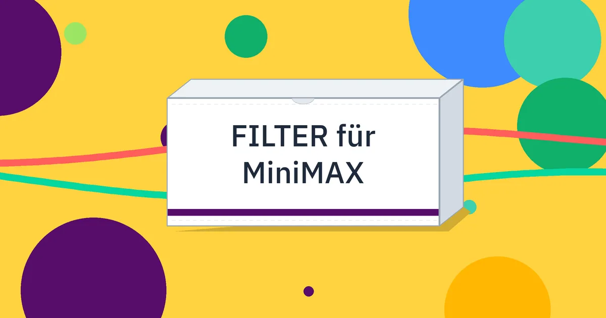 Symbolbild: Packung mit der Aufschrift FILTER für MiniMAX (PZN 18080815) – Verfügbarkeit und Bezug in Apotheken in Frankfurt am Main