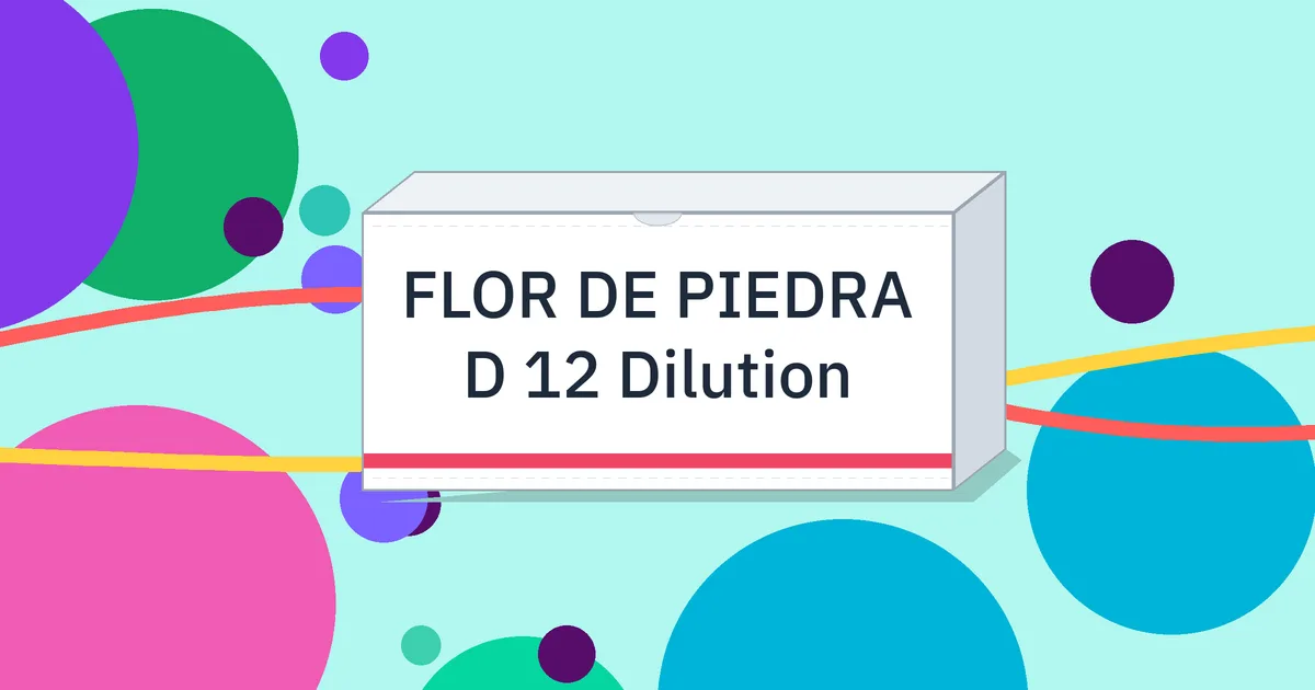 Symbolbild: Packung mit der Aufschrift FLOR DE PIEDRA D 12 Dilution (PZN 02613853) – Verfügbarkeit und Bezug in Apotheken in Frankfurt am Main