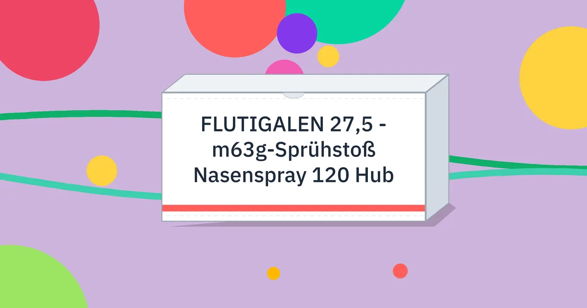 Symbolbild: Packung mit der Aufschrift FLUTIGALEN 27,5 -m63g-Sprühstoß Nasenspray 120 Hub (PZN 19918462) – Verfügbarkeit und Bezug in Apotheken in Frankfurt am Main