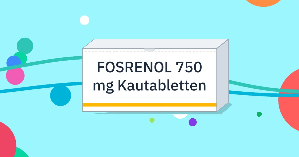 Symbolbild: Packung mit der Aufschrift FOSRENOL 750 mg Kautabletten (PZN 15530347) – Verfügbarkeit und Bezug in Apotheken in Frankfurt am Main