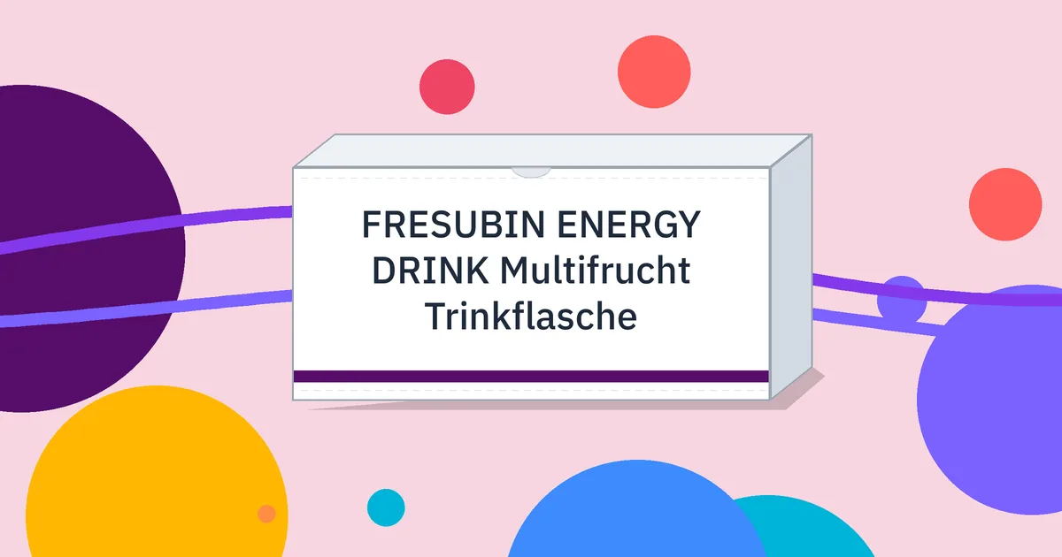 Symbolbild: Packung mit der Aufschrift FRESUBIN ENERGY DRINK Multifrucht Trinkflasche (PZN 20191019) – Verfügbarkeit und Bezug in Apotheken in Frankfurt am Main