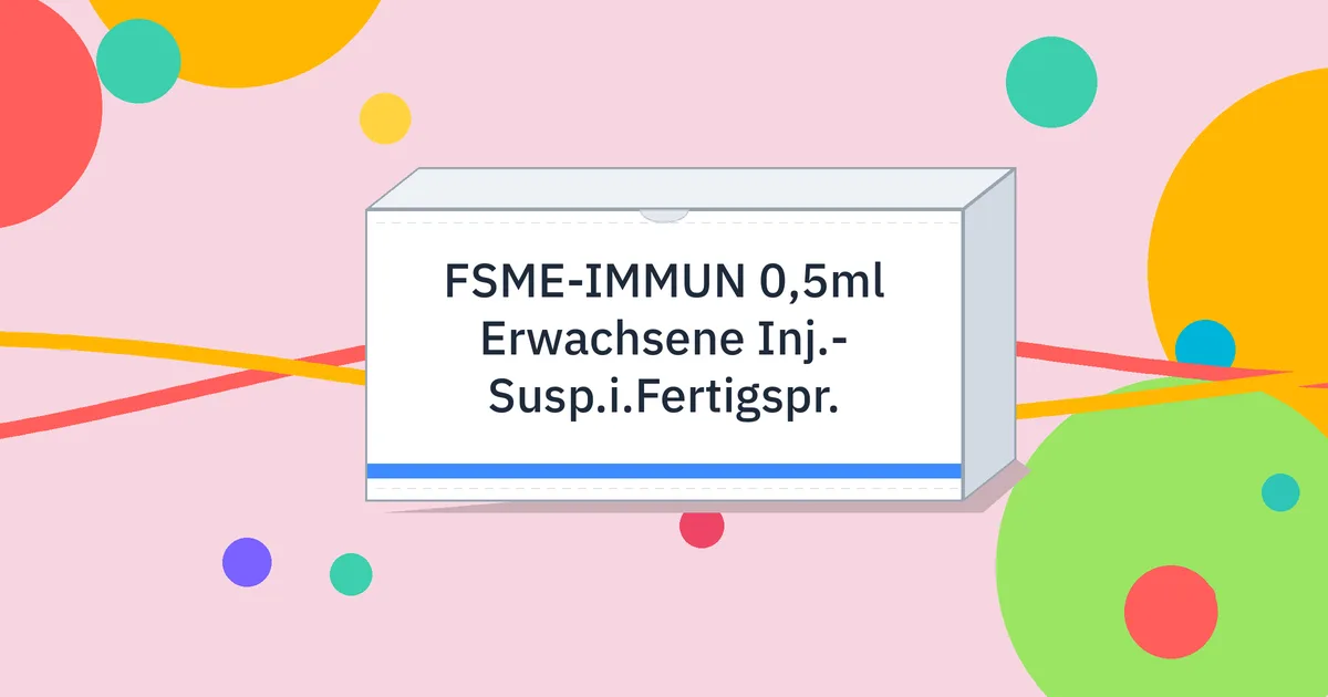 Symbolbild: Packung mit der Aufschrift FSME-IMMUN 0,5ml Erwachsene Inj.-Susp.i.Fertigspr. (PZN 11011981) – Verfügbarkeit und Bezug in Apotheken in Frankfurt am Main